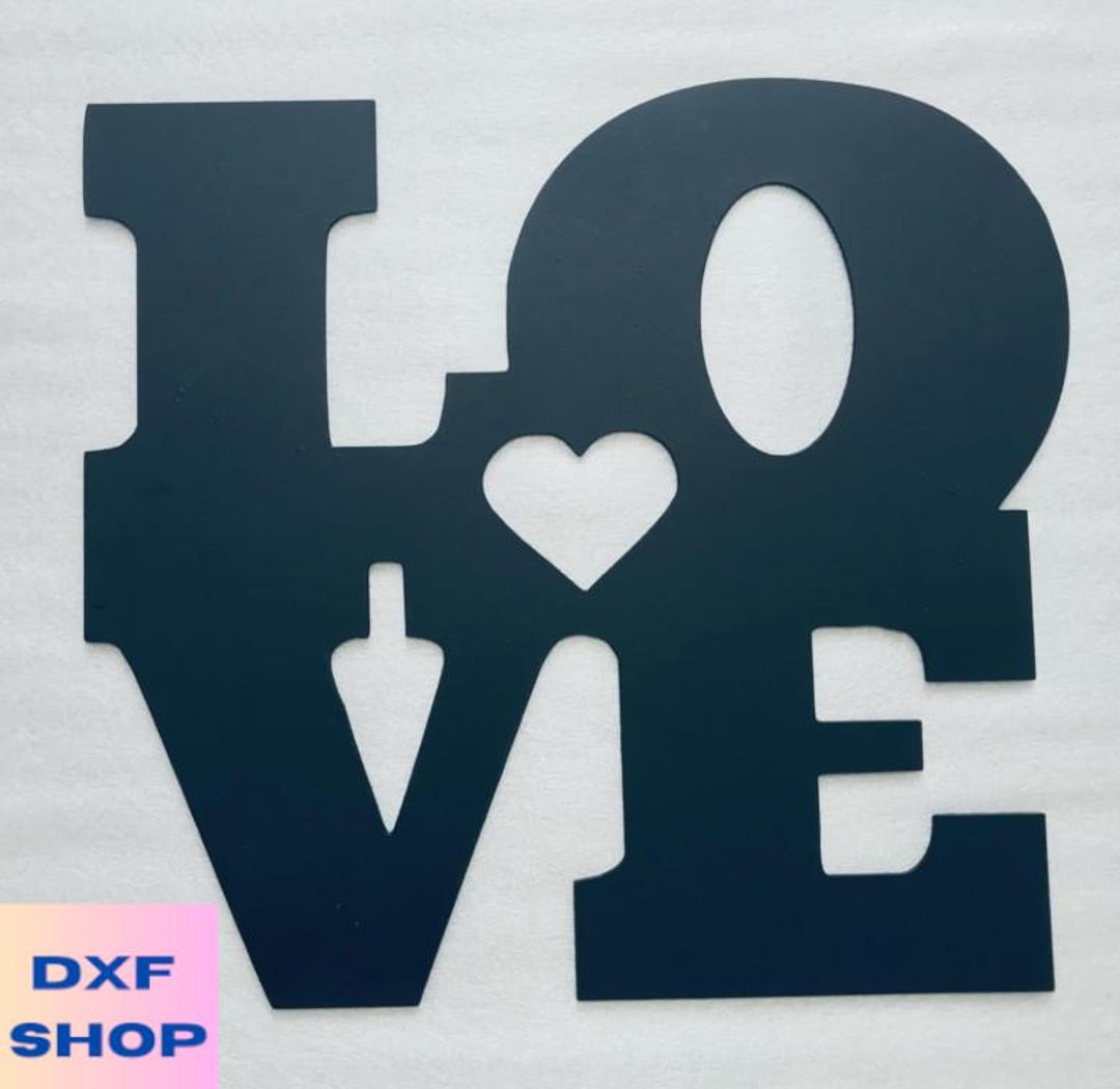 Love Heart DXF File for Plasma & Laser Cutting – Custom Metal Art ...