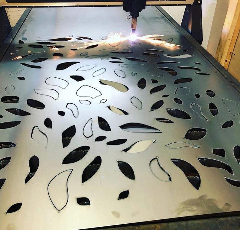 Privacy Screen, DXF File – CNC Laser Cut Metal Panel Design – Backyard ...