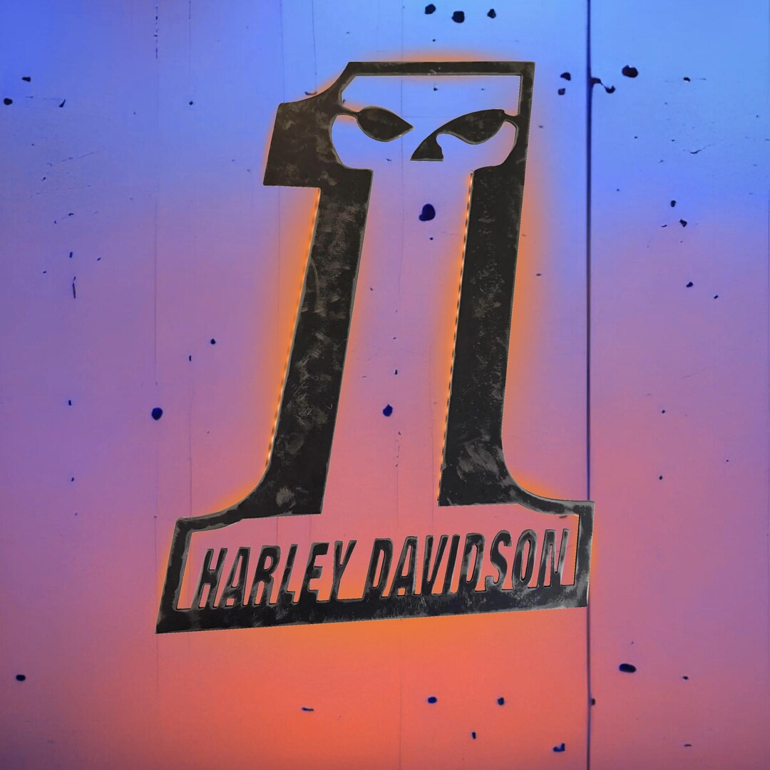 Harley Davidson, Racing Sign DXF SVG File for Laser Cutting | Custom ...