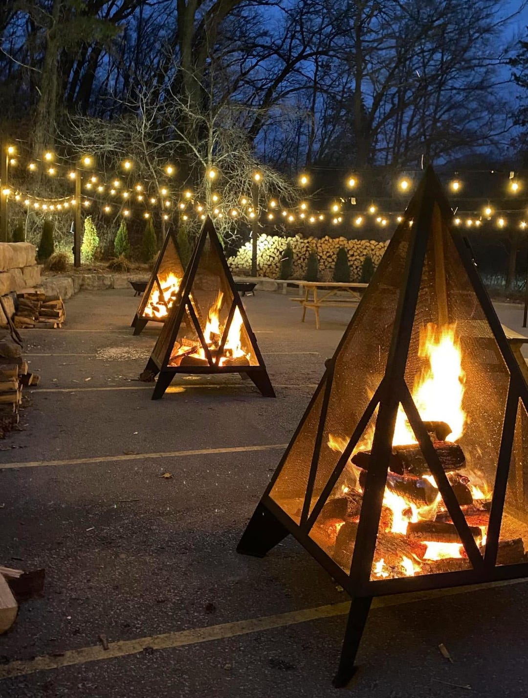 Custom Fire Pit DXF File for CNC Cutting – Unique Outdoor Fire Pit ...