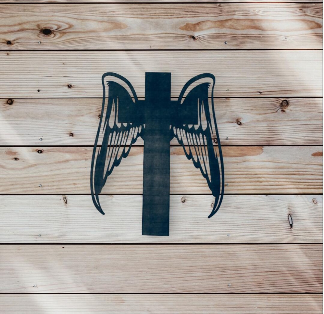 Angel Cross DXF File - Etsy