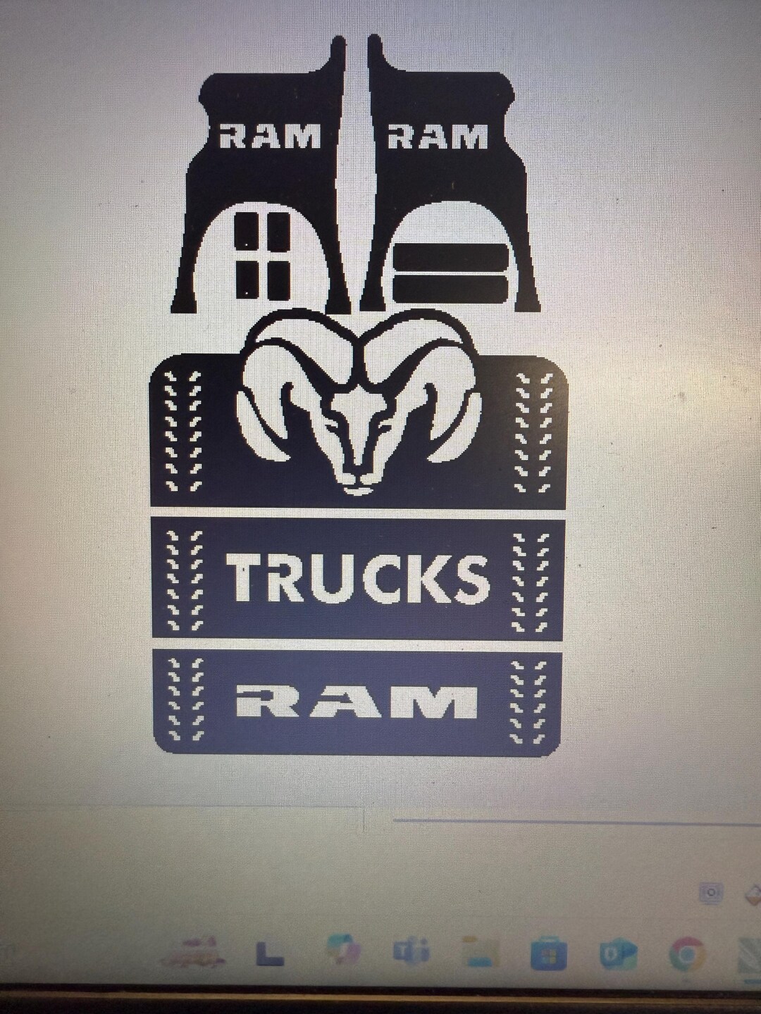 Dodge Ram Truck Bench DXF File – CNC Plasma Cut Design, Metal Bench ...