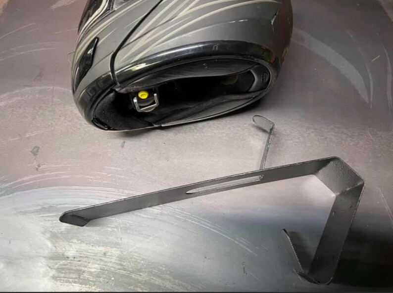 Helmet Holder DXF File Wall Mount Helmet Holder With Coat Hook Plasma ...