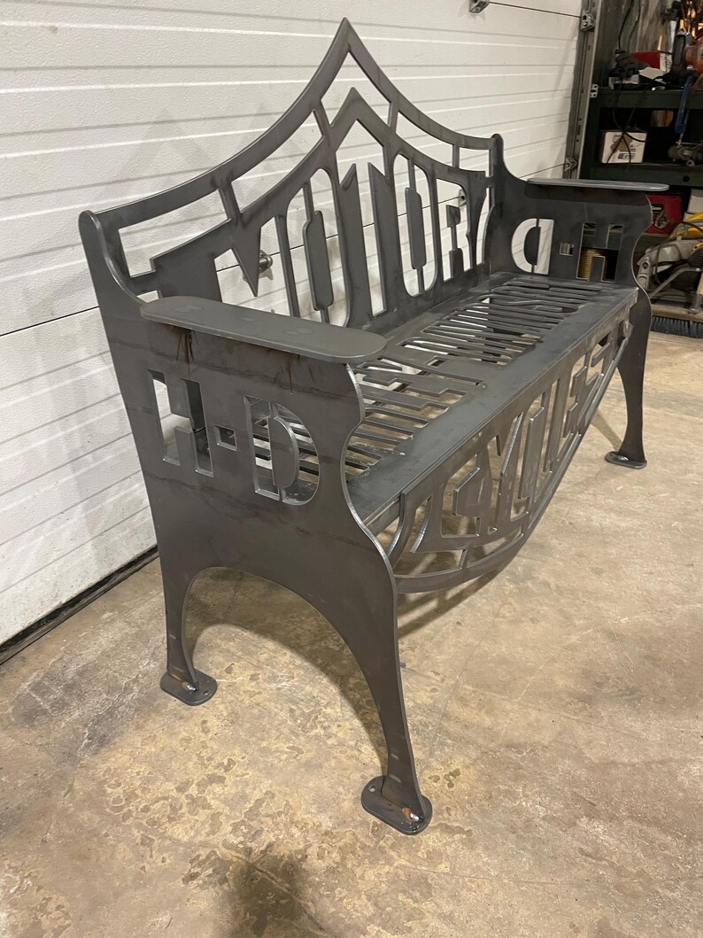 Harley Davidson Metal Bench DXF File - Custom CNC Laser Cut Design for ...