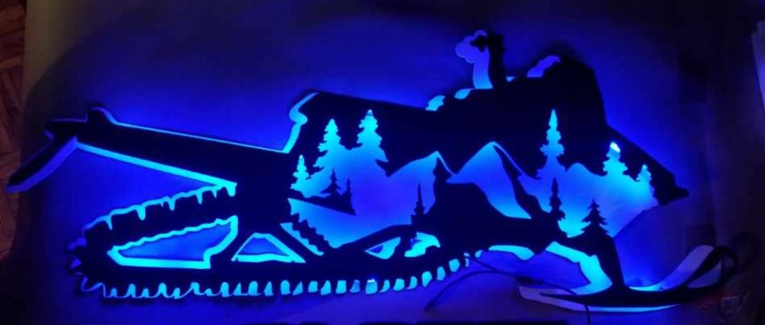 Snowmobile Sign Dxf File sled skidoo plasma Cut Lazer Cut mancave shop ...