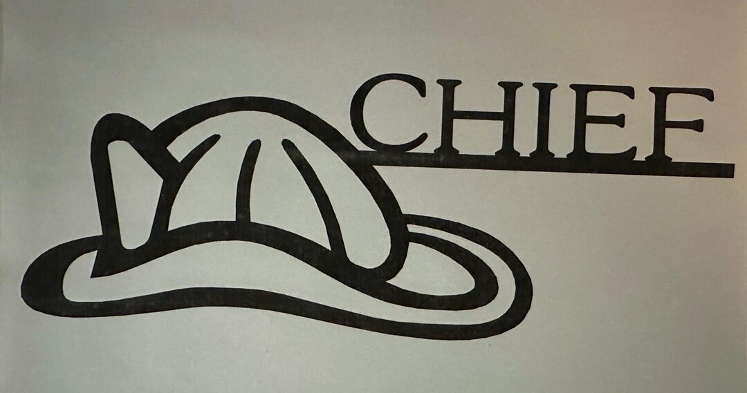 Fire Chief DXF File – Firefighter Wall Art Design for Plasma & Laser ...