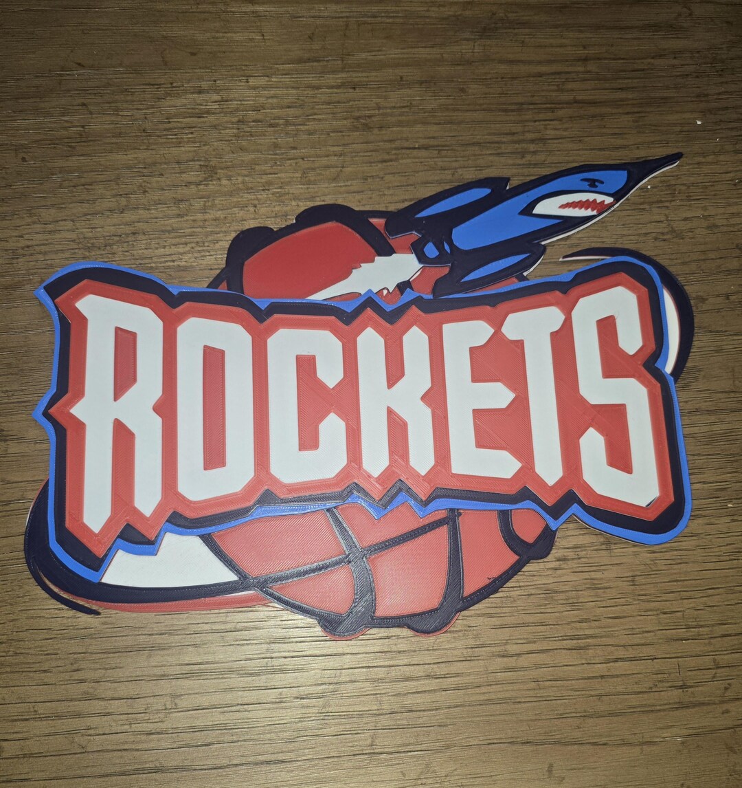 Houston Rockets Inspired 3D Wall Art Decorations 3D Custom Wall Art - Etsy