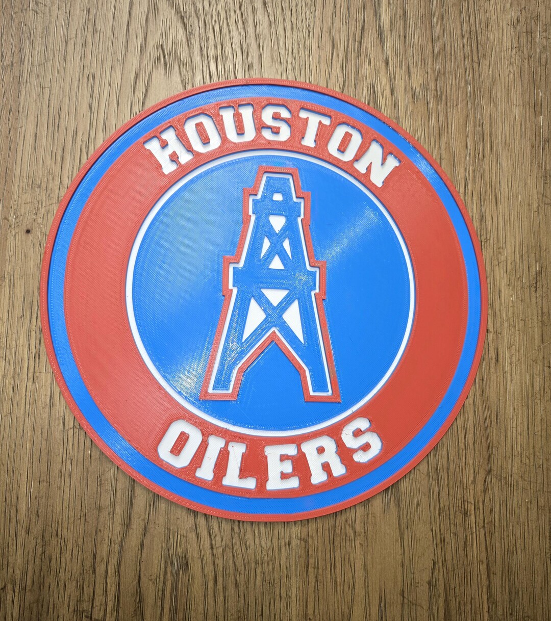 Houston Oilers Inspired 3D Wall Art Decorations - 3D Custom Wall Art - Etsy
