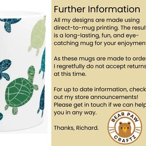 Turtles Turtles Turtles Sea Turtles Mug, Beach Lover Gift, Cute ...