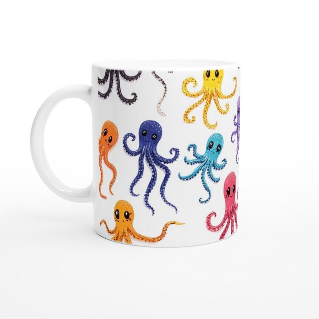 Octopus Octopus Octopus! Octopus Mug, Sea Marine Life, Cute Adorable ...
