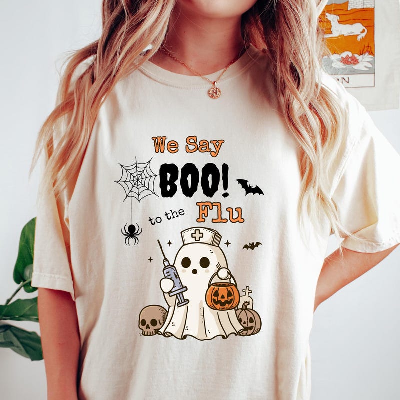 Say Boo to the Flu - Etsy
