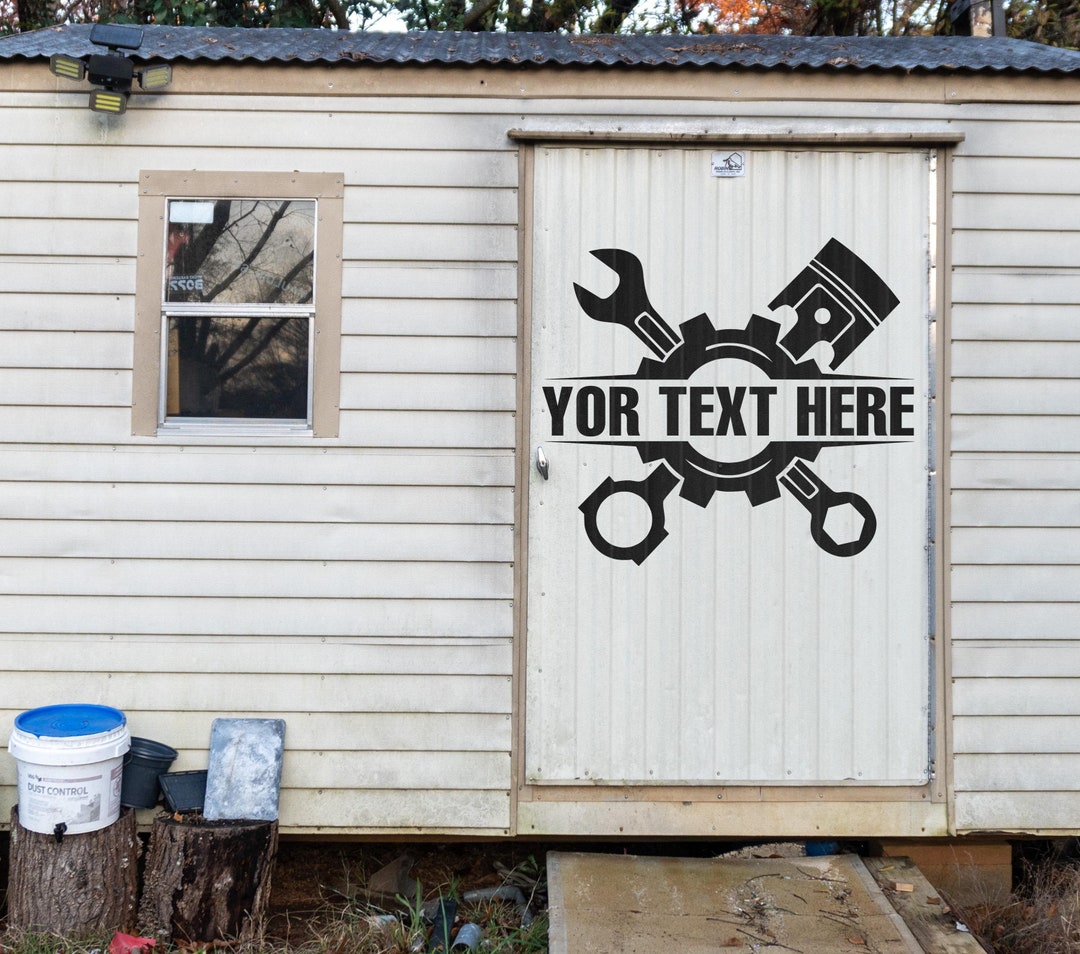 Custom Logo Decal Company Business Decal Sticker Die Cut Vinyl Garage ...