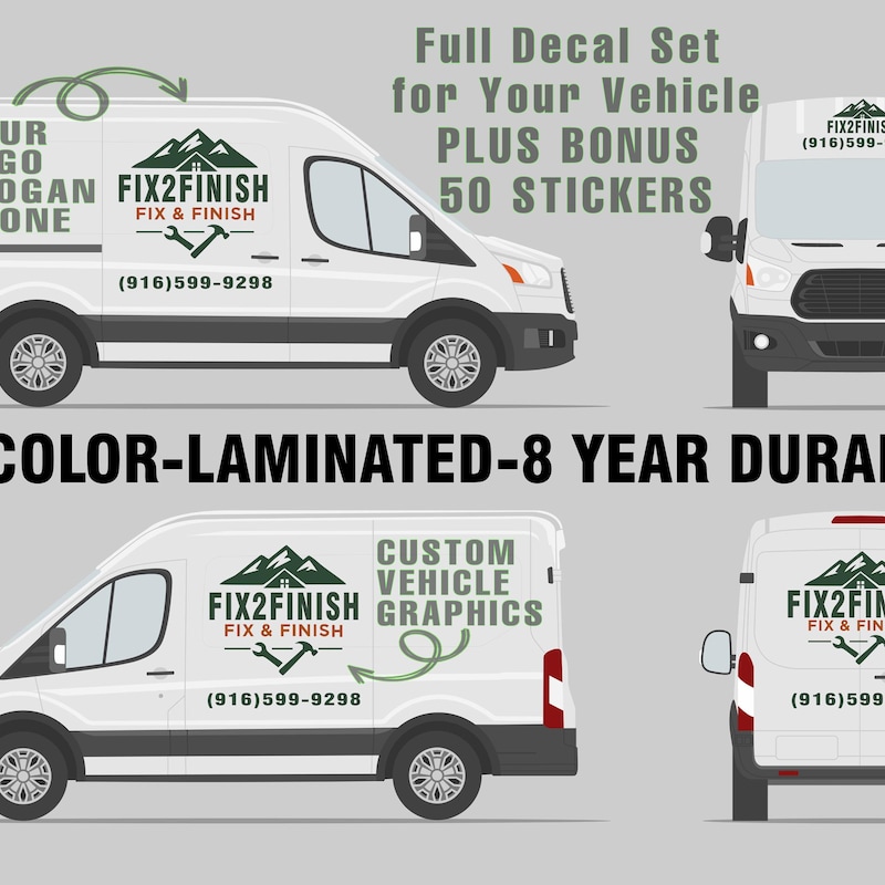 Van Company Decals - Etsy UK