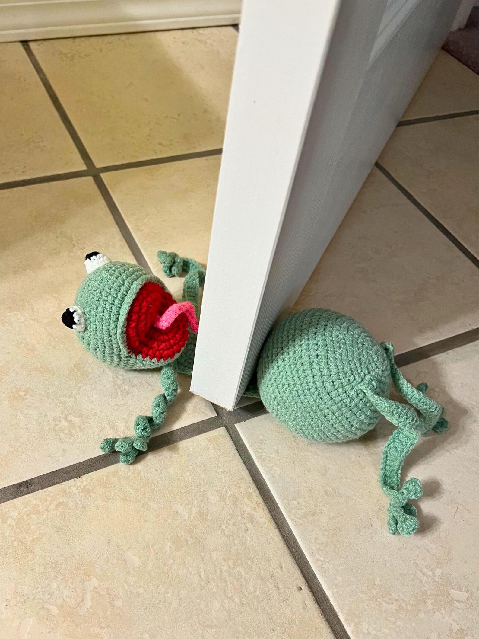 Crochet Frog Door Stopper, Amigurumi Frog Crochet Doorstop - Etsy