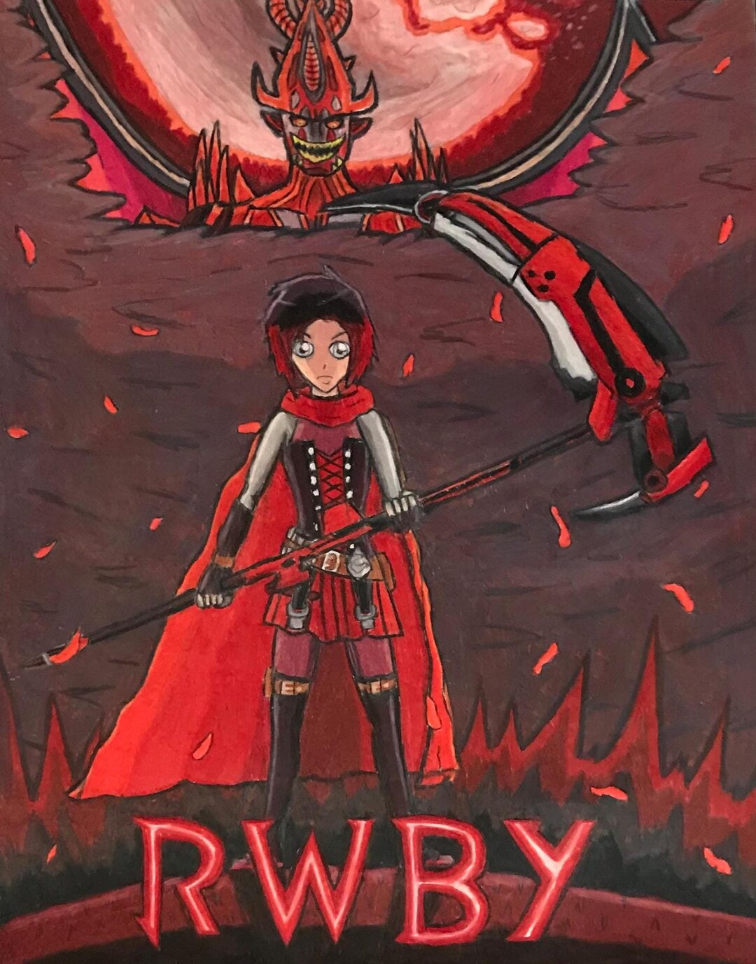 RWBY Red Poster - Etsy