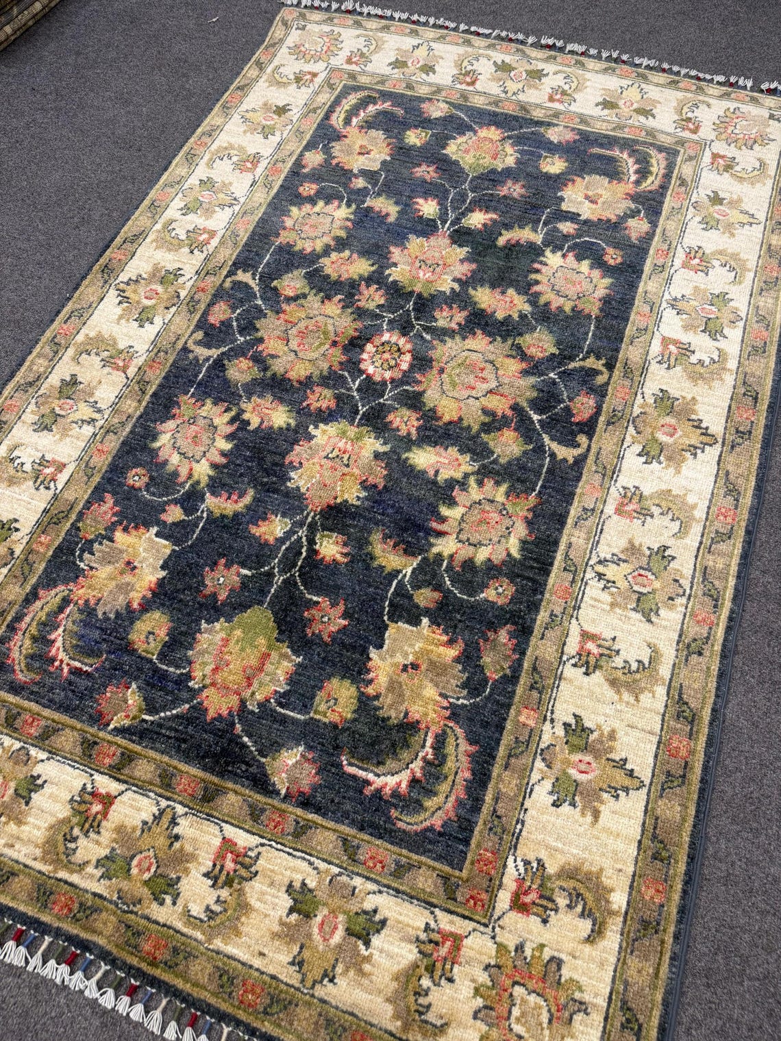 Handspun Sultani Wool Rug 6x4 Livingroom Bedroom Rug Persian Style Rug ...
