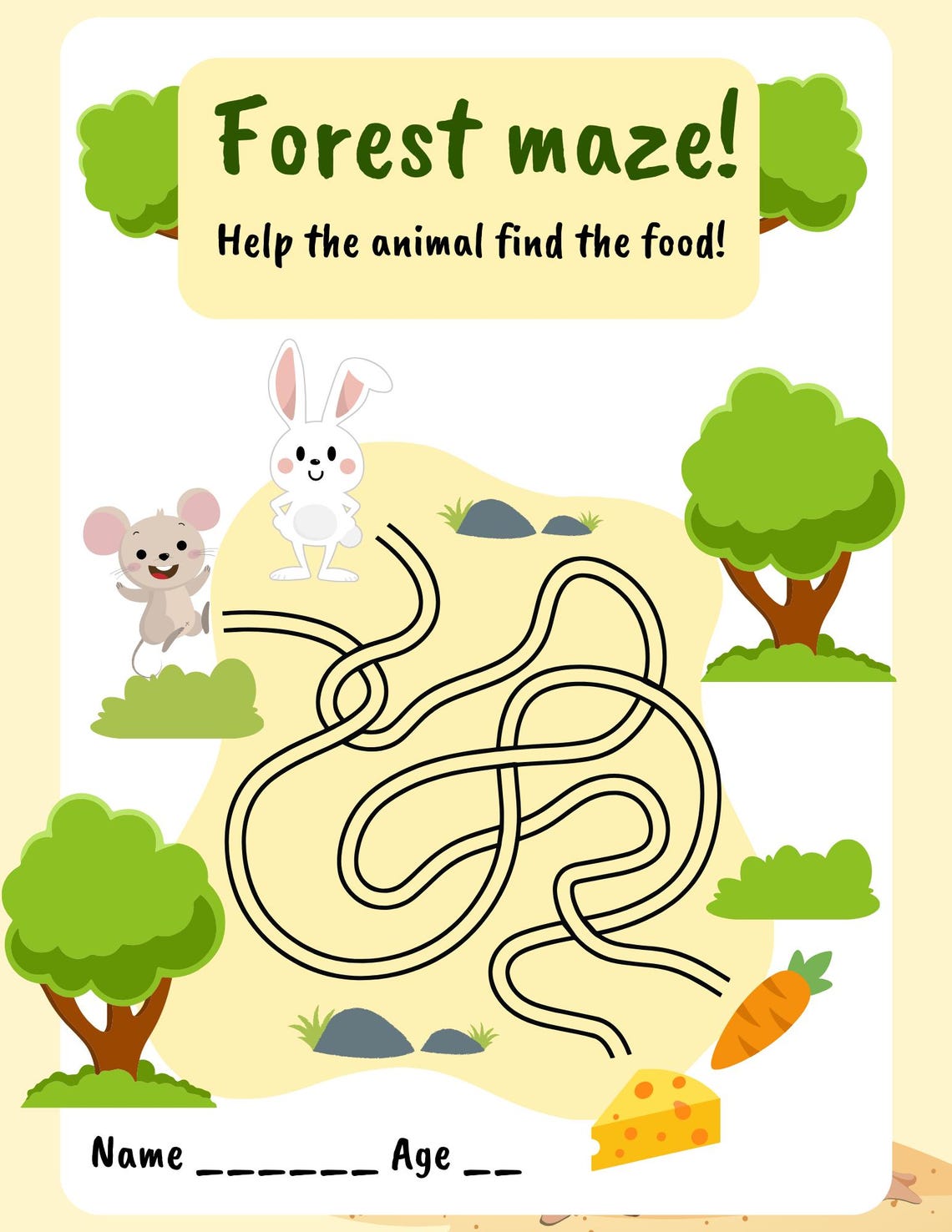 80+ Colorful Maze Worksheets, Fun and Challenging Maze for Kids ...