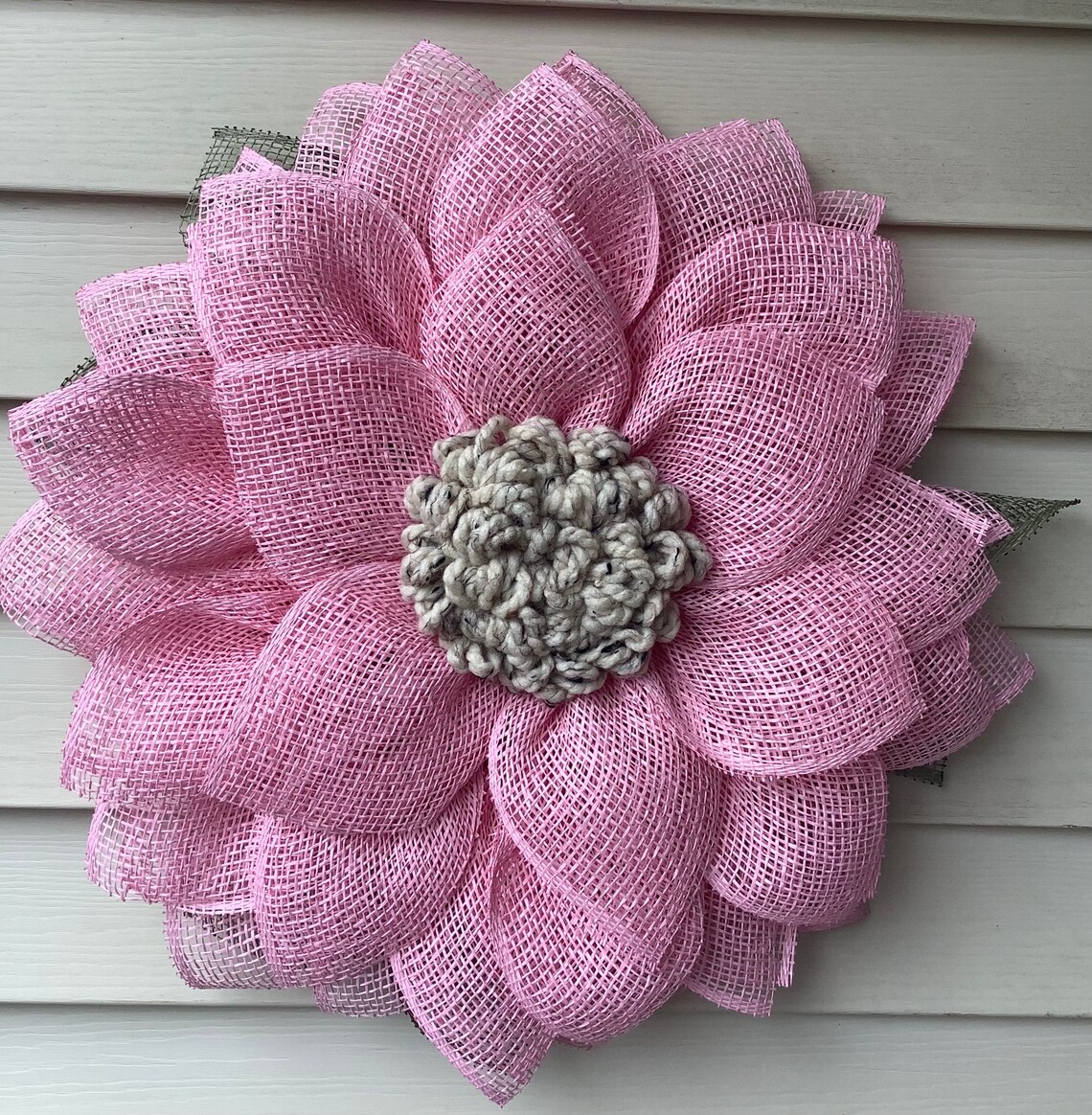 Light Pink Flower Wreath Spring Wreath Burlap Wreath Summer - Etsy