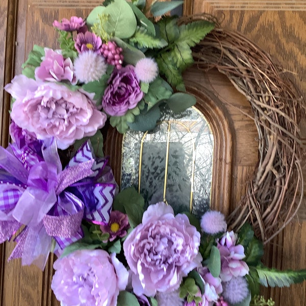 Purple Spring Wreath - Etsy