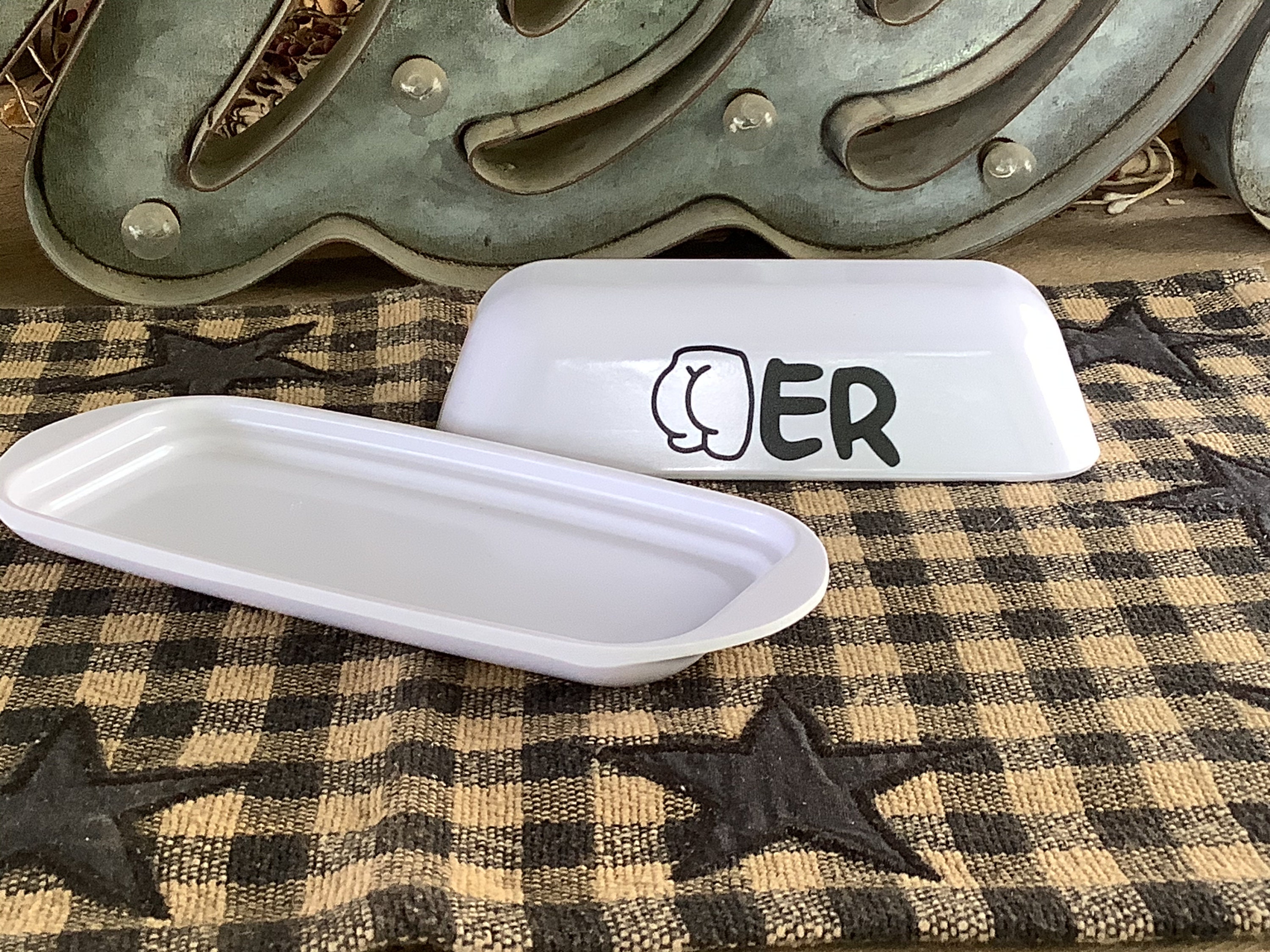 Butt-er Dish, Butter Dish, Funny Silly Butter Dish, Gag Gift, Melamine ...