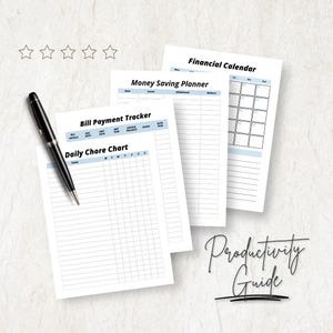 Productivity Planner: Daily, Weekly, Goal Setting (digital Download) - Etsy
