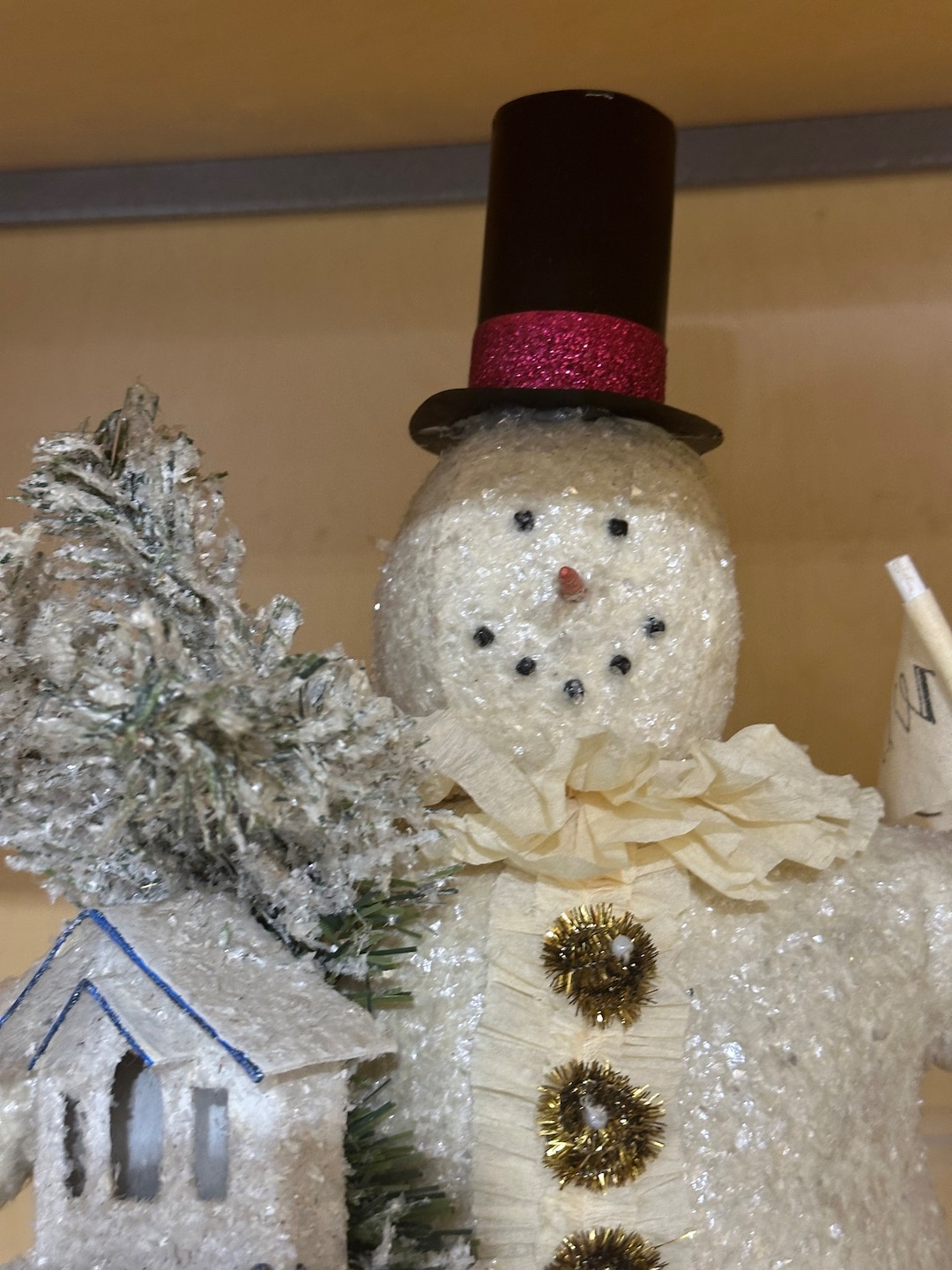 Vintage Large BETHANY LOWE Christmas SNOWMAN Winter Frolic by Dee Foust ...