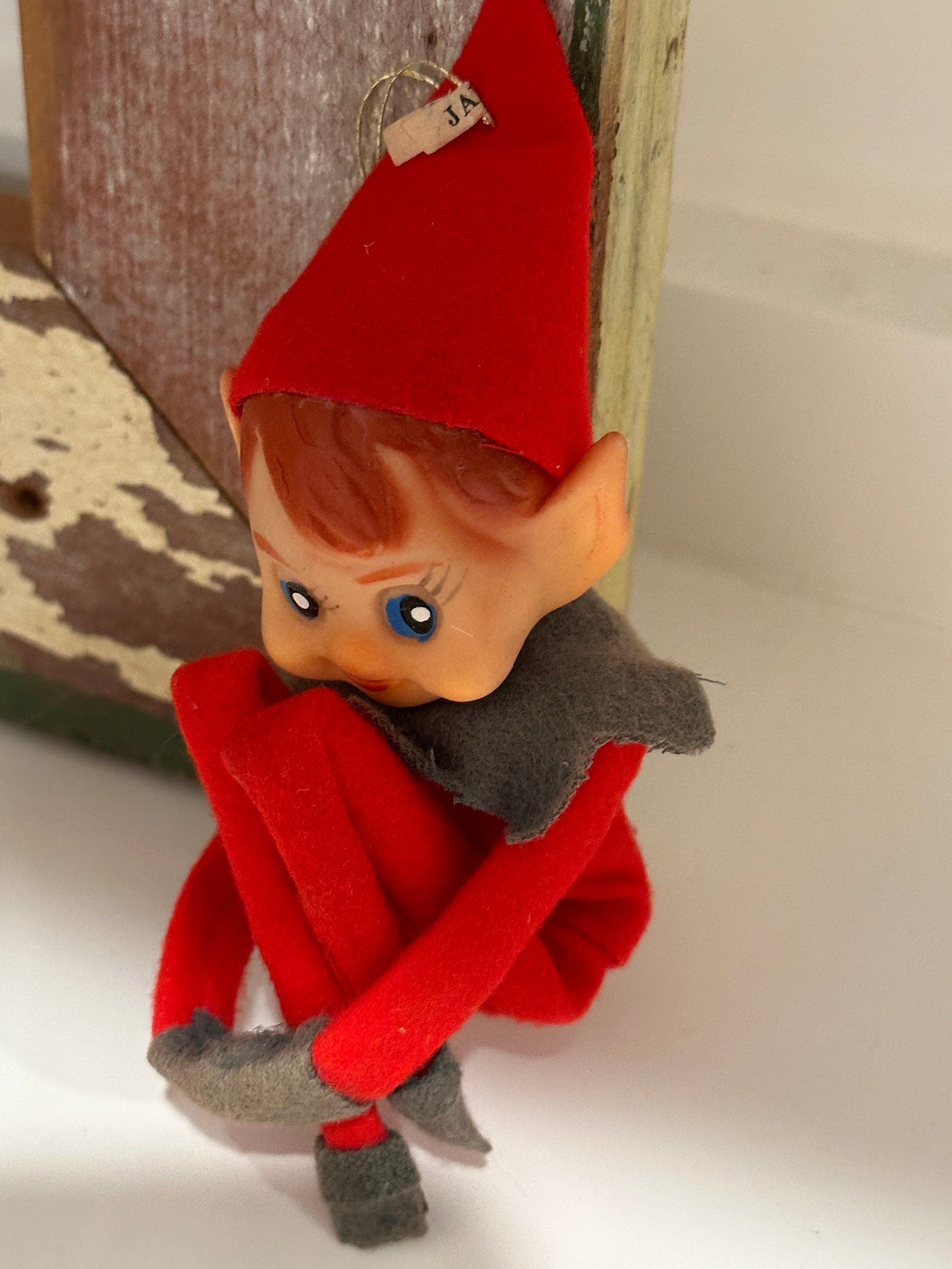Vintage Knee Hugging Elf Japan - Etsy