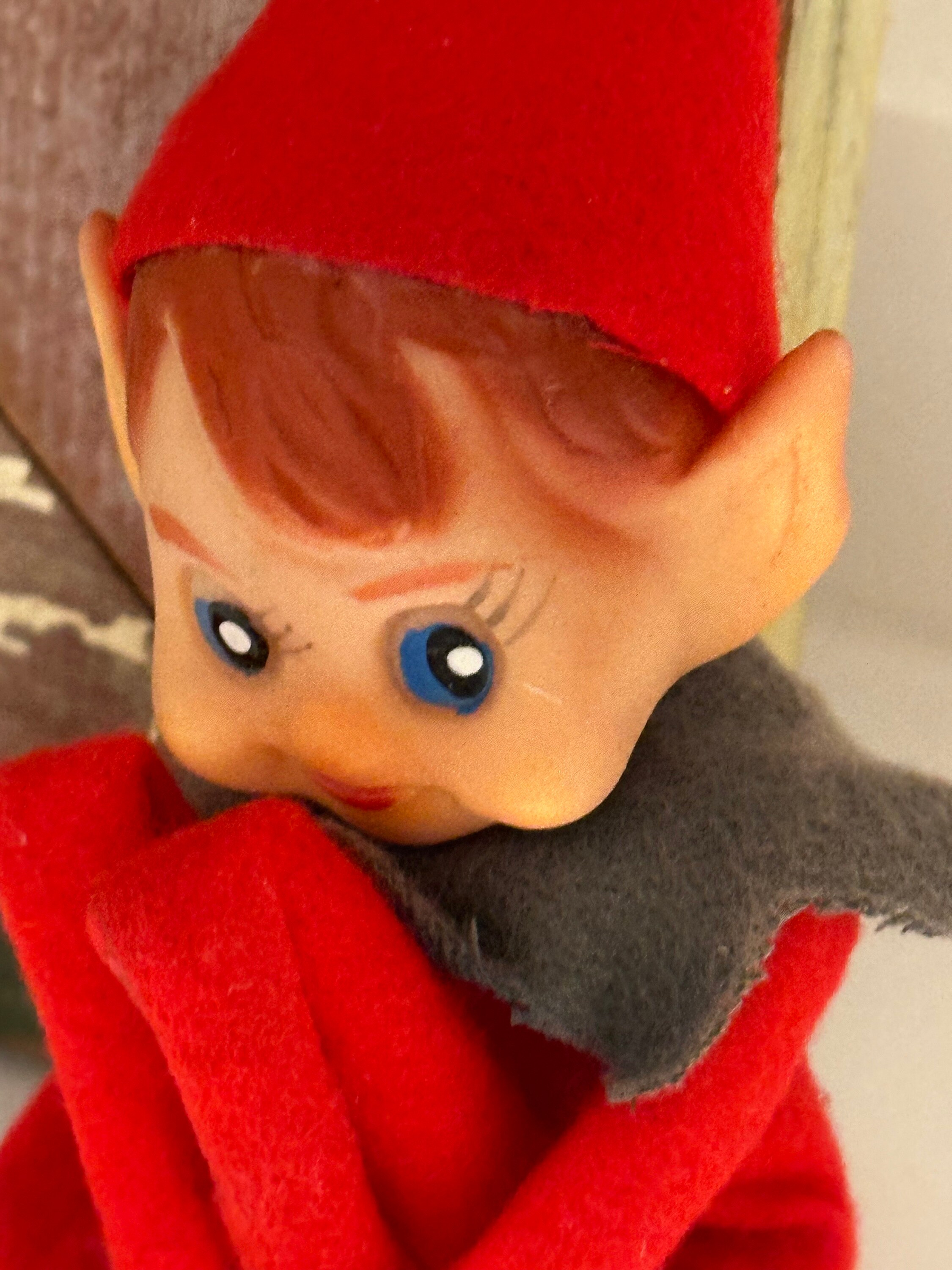 Vintage Knee Hugging Elf Japan - Etsy