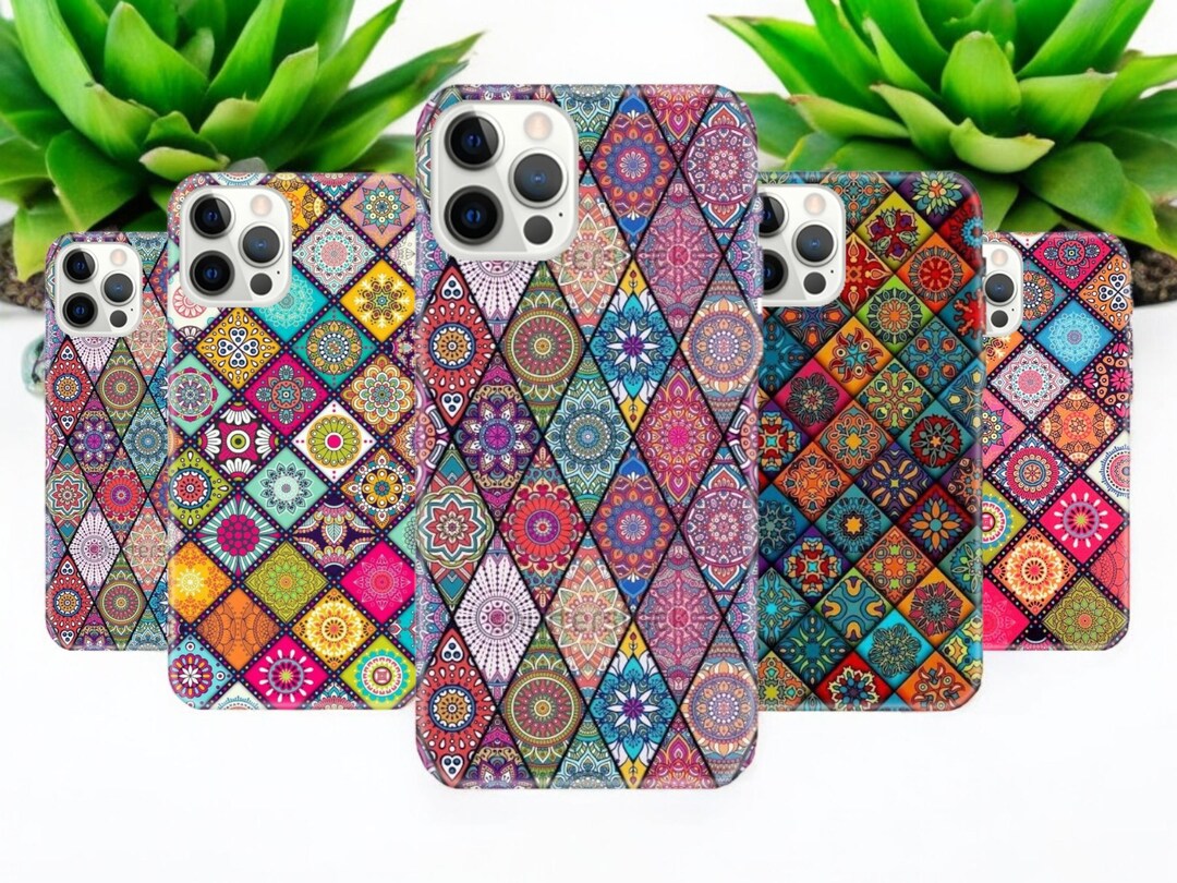 Mandalas Phone Case, Japanese Aesthetic Cover İphone 16 15 14 13 12 11 ...