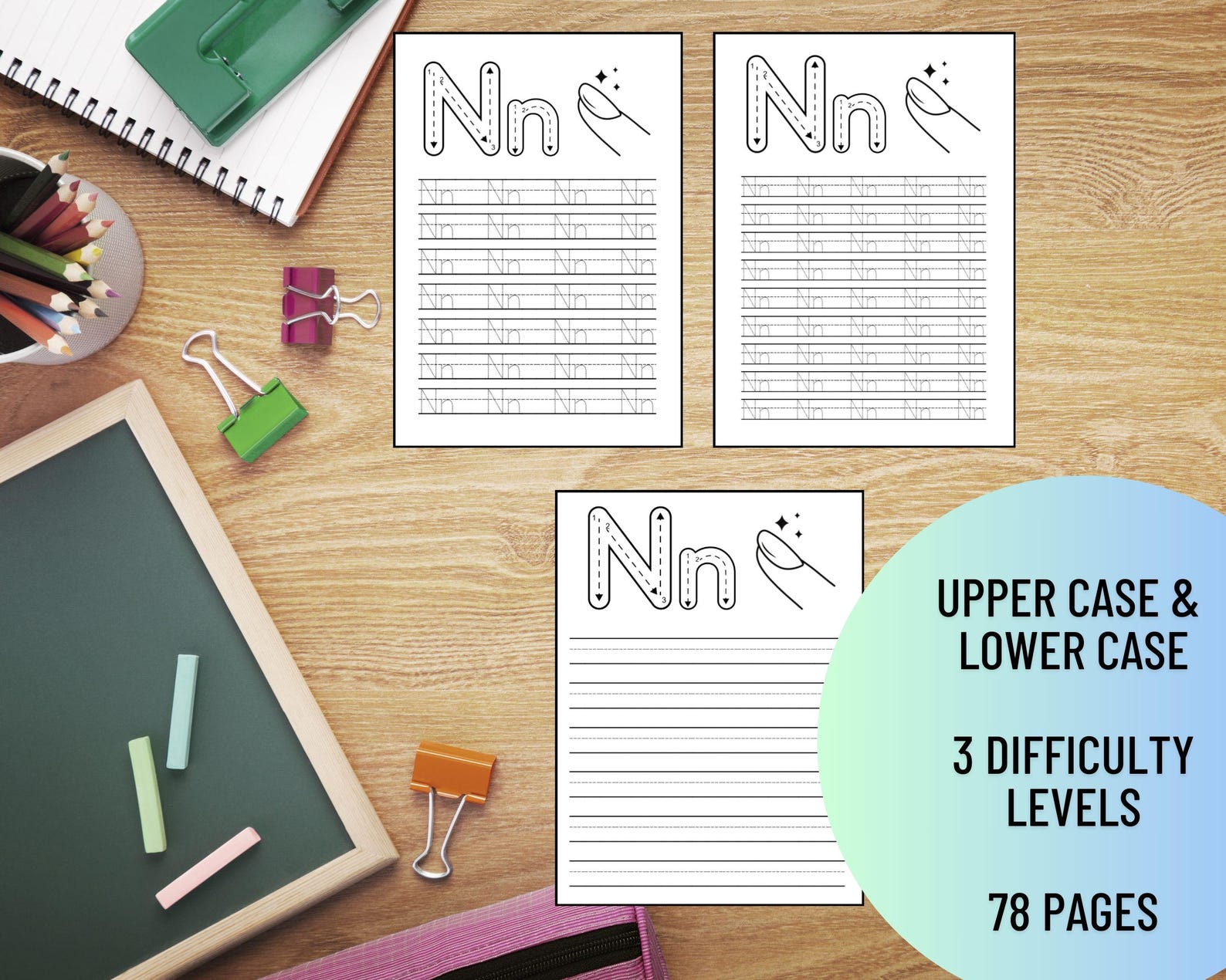 Alphabet Tracing Worksheets, Printable, Homeschool, Preschool ...