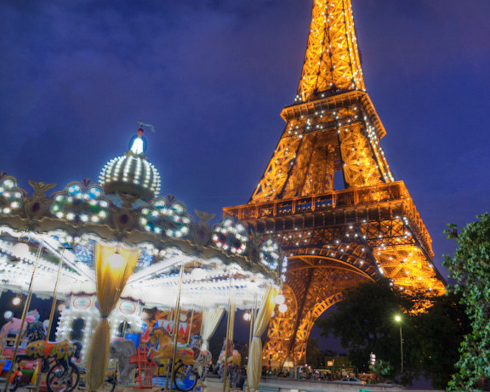 Paris Photography Eiffel Tower Photo Carousel Photograph - Etsy