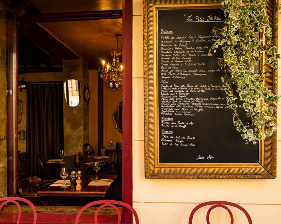 Paris Photograph Menu Board Bistro Photo Paris Cafe Paris - Etsy