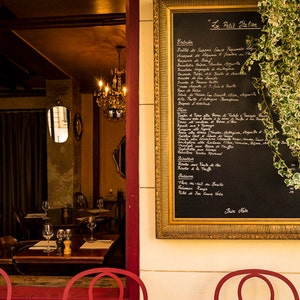 Paris Photograph Menu Board Bistro Photo Paris Cafe Paris Decor ...
