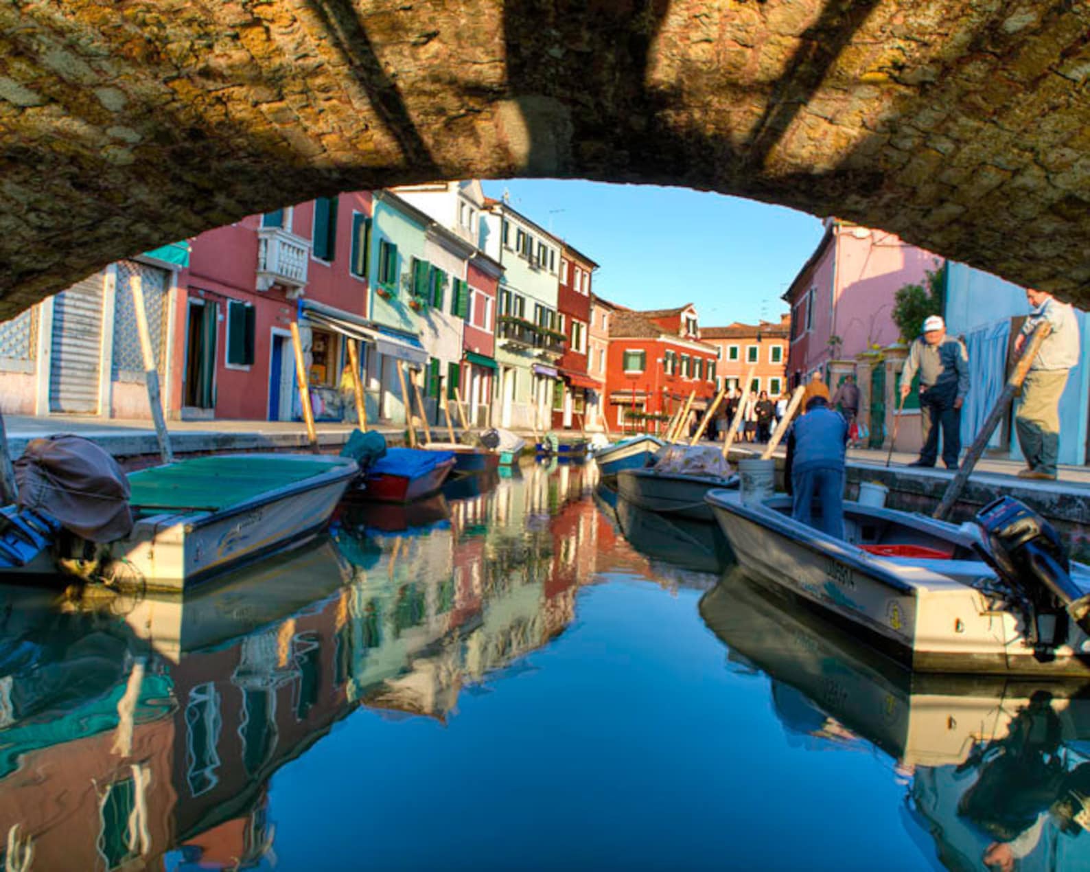 Burano Photograph Italy Photo Venice Print Canal Italian Colors Village ...
