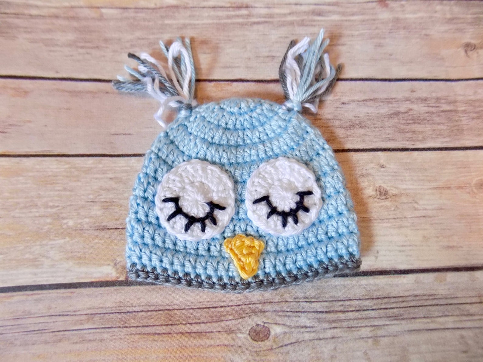Baby Owl Hat Newborn Animal Hat Custom Baby Beanie Knit - Etsy
