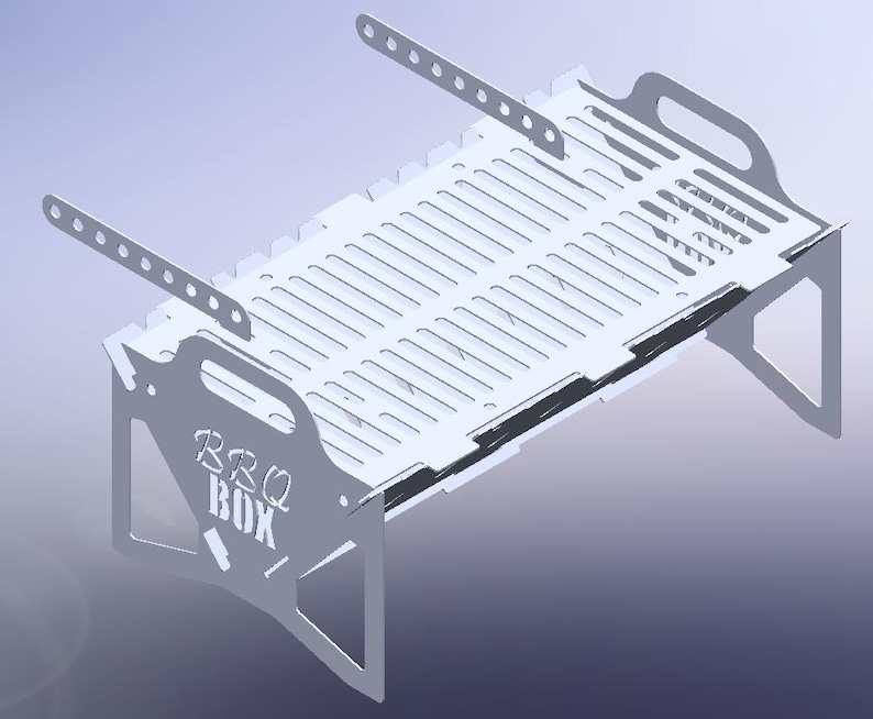 BBQ Grill Plans: Sheet Metal Fire Pit Combo (digital Download CAD Files ...