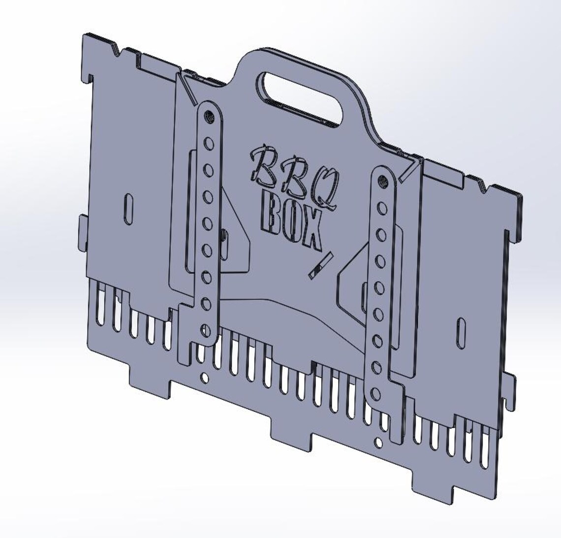 BBQ Grill Plans: Sheet Metal Fire Pit Combo (digital Download CAD Files ...