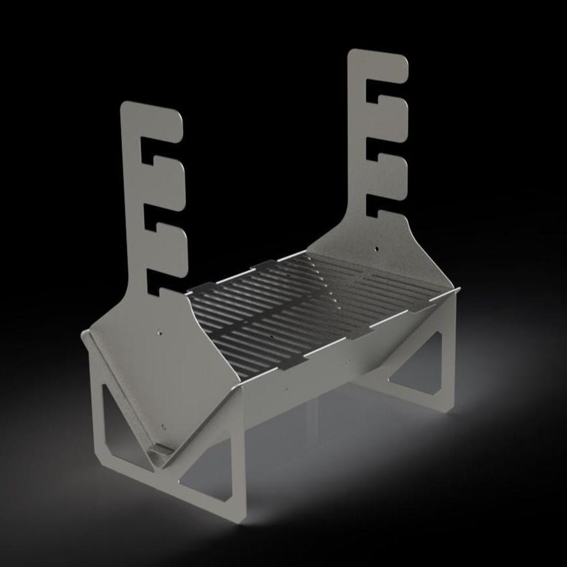 ASADO Style Bbq Grill CAD Files – CNC Laser Cut Plans – 3D Model & Dxf ...