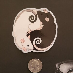 Yin Yang Rats Sticker - Etsy