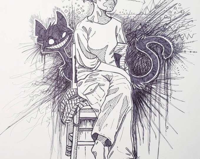 Relentless - Original Pen and Ink Drawing - Etsy