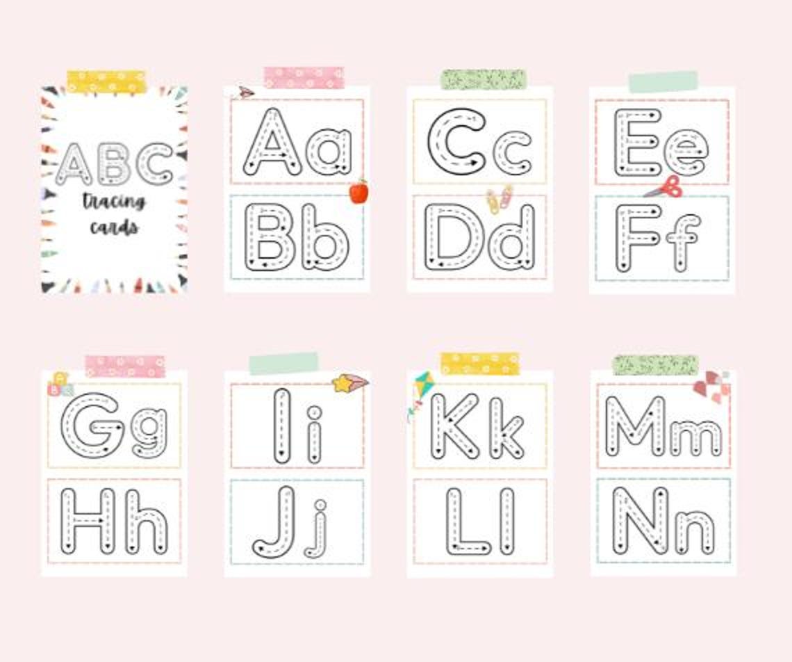 Editable ABC Tracing Book for Children Tracing ABC Letters. Letter ...