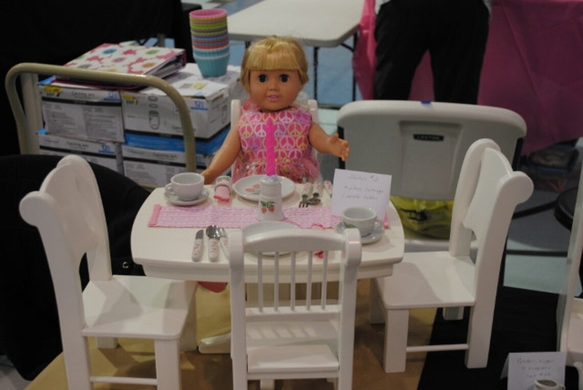 Doll Table and Chairs - Etsy