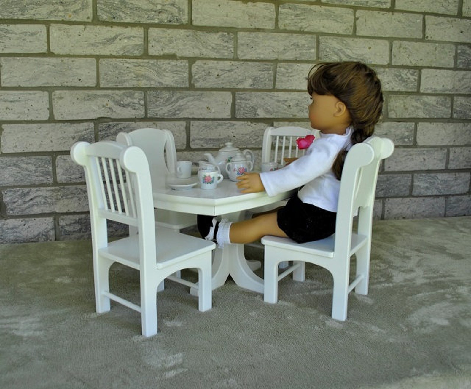 Doll Table and Chairs - Etsy