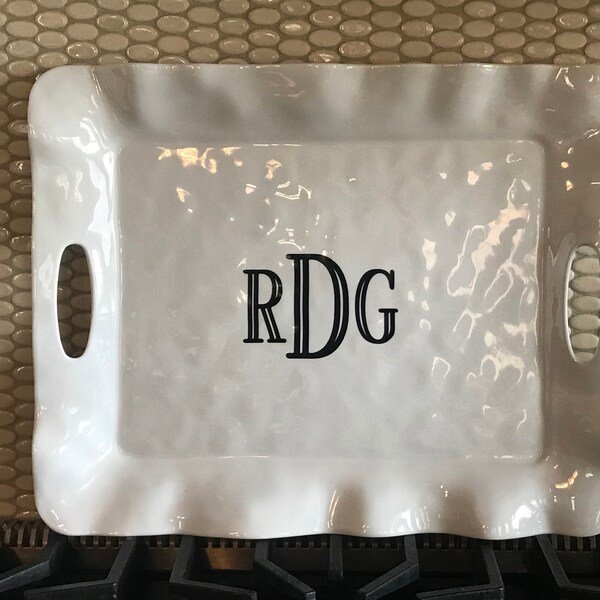 Personalized Melamine Serving Platter - Etsy