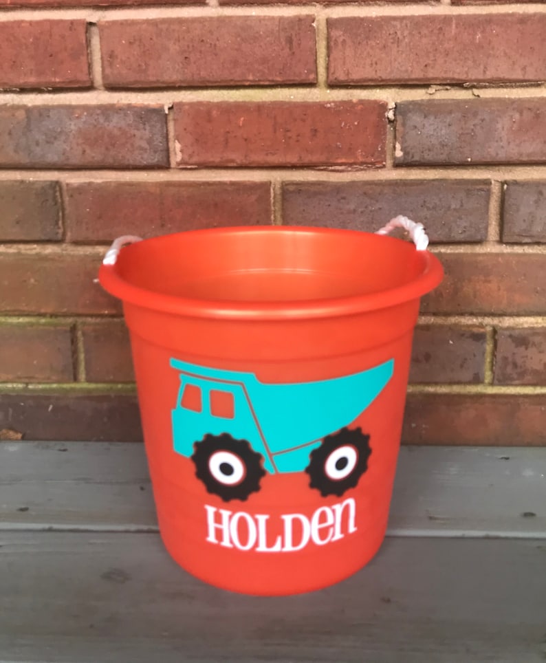 Personalized Rope Pail Bucket for Girls and Boys Perfect for | Etsy
