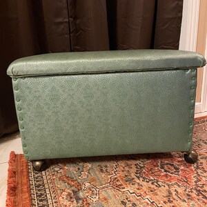 Vintage Storage Ottoman - RESTORED! - Etsy