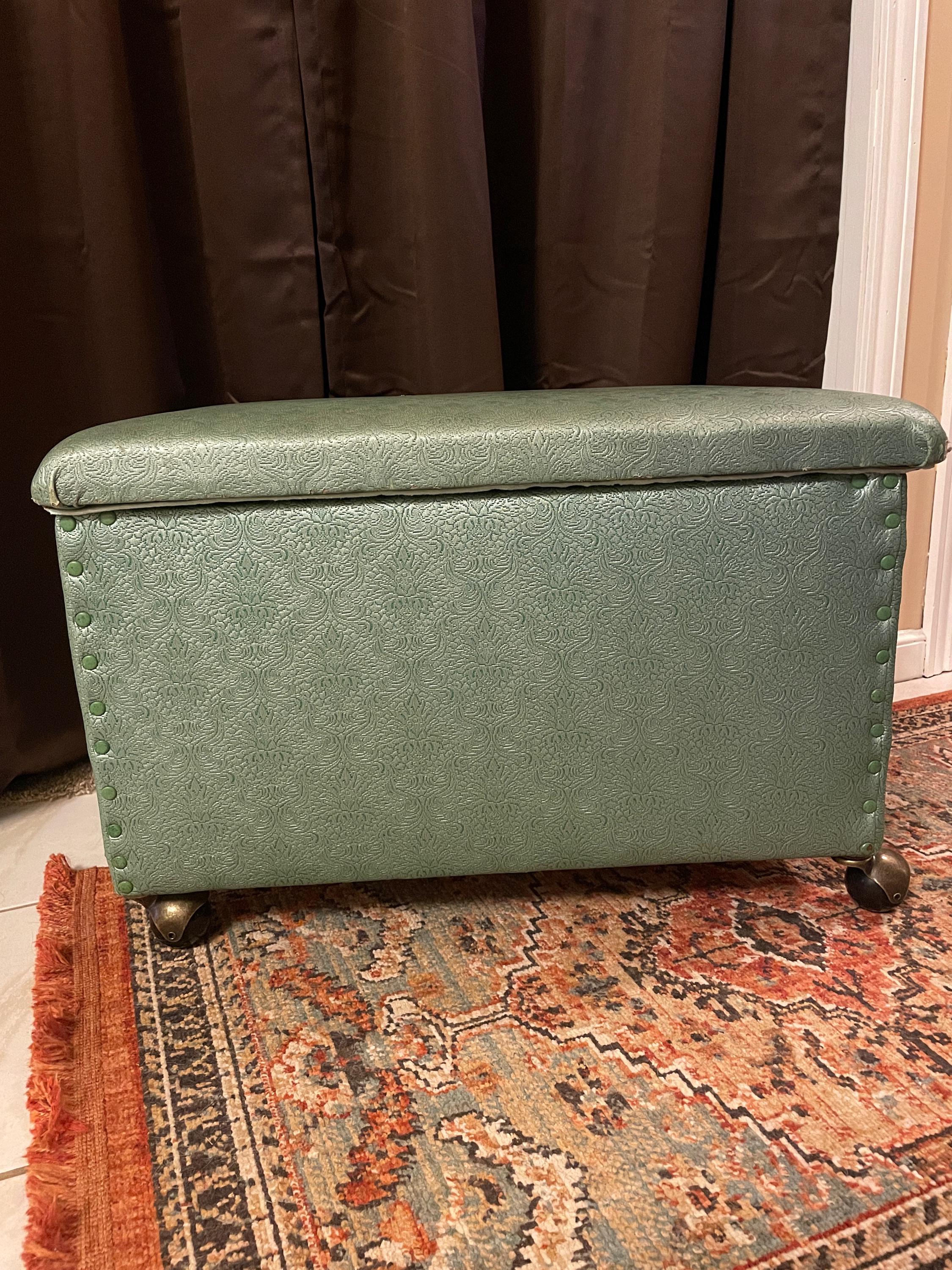 Vintage Storage Ottoman - RESTORED! - Etsy