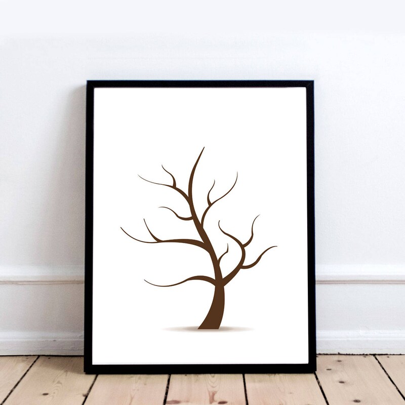 Diy Fingerprint Tree - Etsy