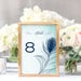 Peacock Feather Printable Table Numbers - Download - Peacock Wedding ...