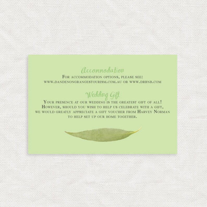 Gum Leaf Printable Wedding Invitation Suite Leaves Eucalyptus - Etsy